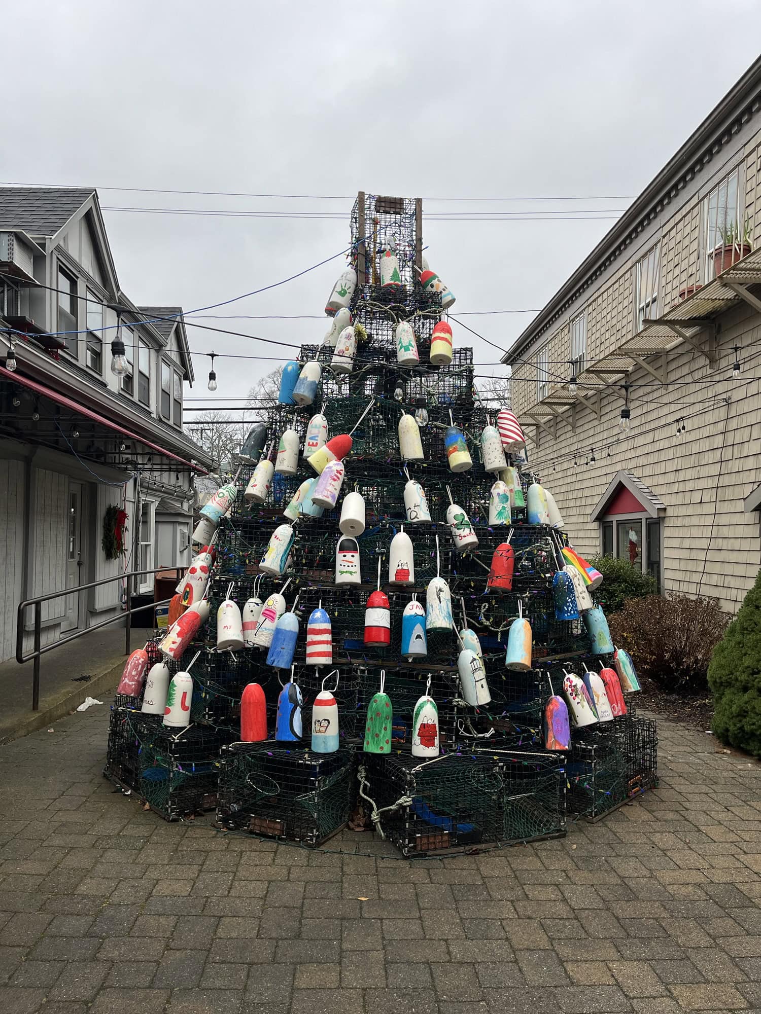 Lobster Trap Christmas Trees of the South Shore - Backyard Road Trips